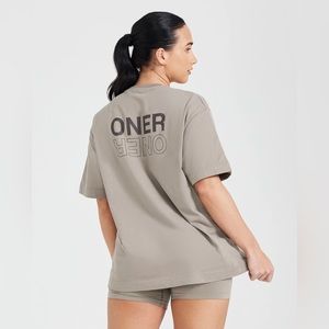 Oner Active | Tops | Oner Active Graphic Oversized Mirror Tshirt Xs ...